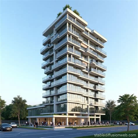 Please Draw A 3d Design Photos For New Project Of 10 Th Story For New Campus University Building