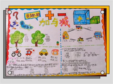 三位数加减法的计算及验算手抄报简单笔画（推荐14张）手抄报图片大全