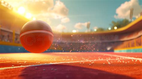 3dai数字艺术 铅球运动员在体育场抛出沉重的球3d插画场景 Ai立体元素免费下载png格式4368像素编号69500880 千图网