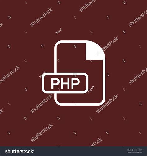 Php File Format Icon Stock Vector Royalty Free 444361054 Shutterstock