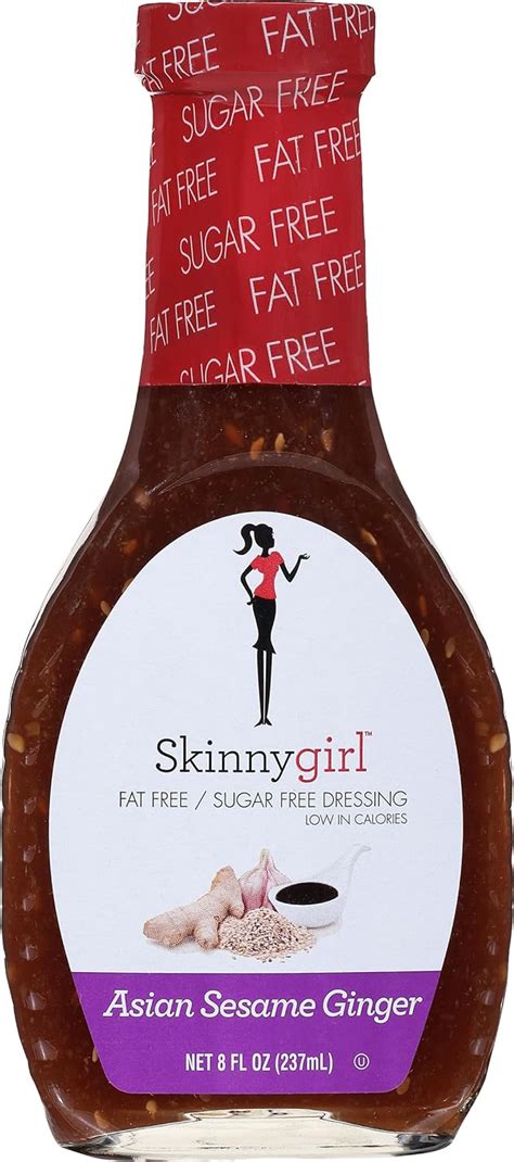 Skinnygirl Fat Free Salad Dressing Sugar Free Asian Sesame Ginger 8