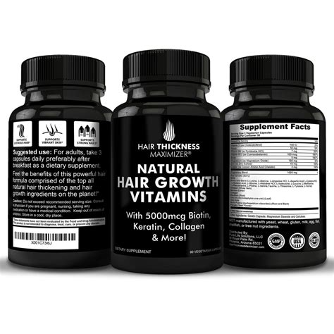 Natural Hair Growth Vitamins For Stronger Thicker Hair Hair