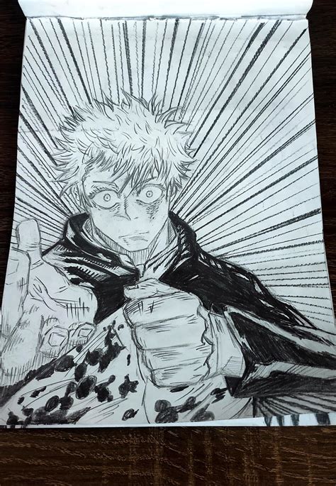 Gojo Hallow Purple Sketch From Class Rjujutsukaisen