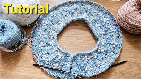 Tutorial 페어아일 노르딕 탑다운 요크 가디건뜨기 1 Youtube