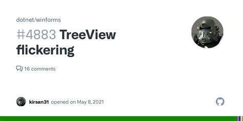 TreeView Flickering Issue 4883 Dotnet Winforms GitHub