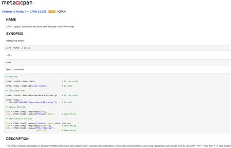 Printable MetaCPAN Userstyles Org