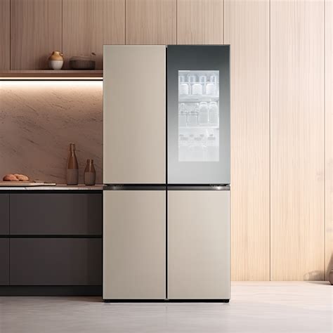 Lg 디오스 오브제컬렉션 Stem 베이직 냉장고 노크온 더블매직스페이스 854리터 L 오브제컬렉션 클레이 브라운 클레이 브라운 M875gcc582s 냉장고