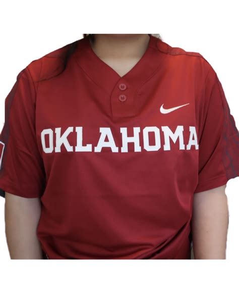 Unisex Nike Dri Fit Ou Softball Jersey Nike Softball Uniform