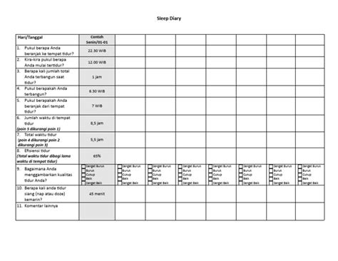 Sleep Diary Pdf