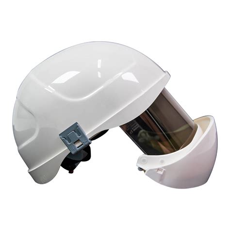 Arc Flash Retractable Face Shield And Helmet Hrc3 28calcm2 Bsd Volt