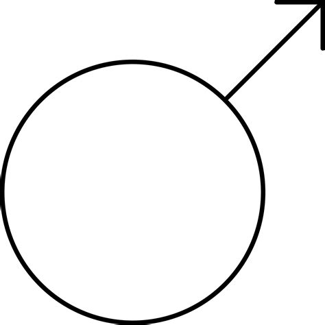Isolated Male Symbol Icon In Thin Line Art 24182949 Vector Art At Vecteezy