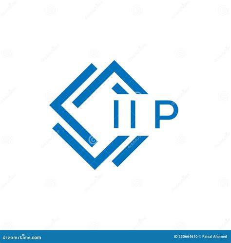 Iip Letter Logo Design On White Background Iip Creative Circle Letter