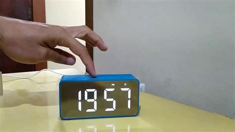 Configuração Básica do Rádio Relógio Despertador Tela Espelhada