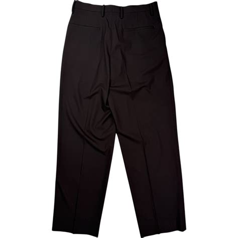 Wool Poplin Shoecut Slack Espresso Cueva