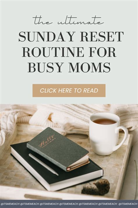 The Ultimate Sunday Reset Routine Checklist For Busy Moms 2025