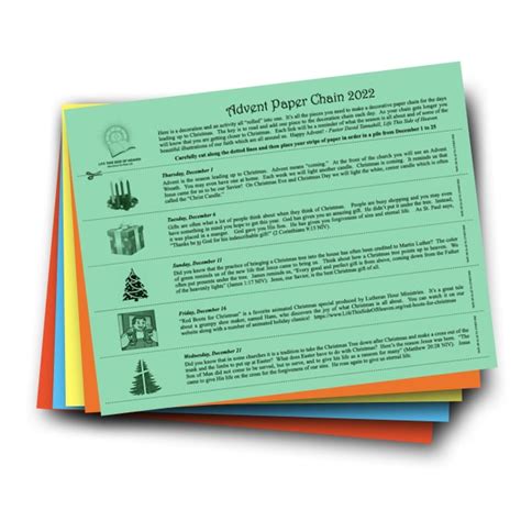 Advent Paper Chain Life This Side Of Heaven Org
