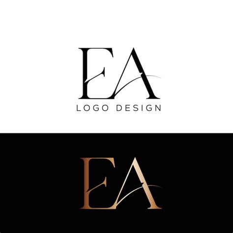 Premium Vector Ea Initial Letter Logo Design