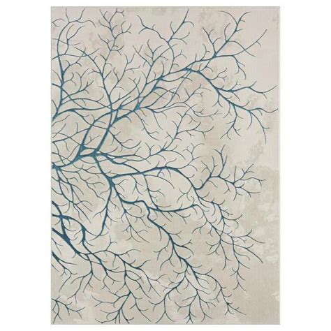 Mda Home Ksamil 711 X 1010 Abstract Area Rug In Bluelight Grey
