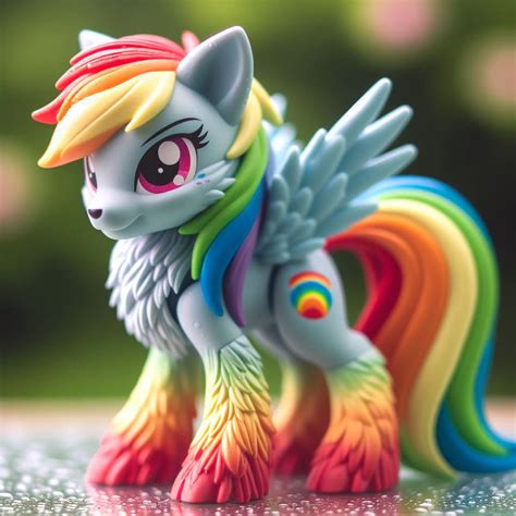 Bing Ai Rainbow Dash Wolf Appearance Action Figure By Paulosc Yumisilva