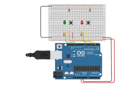 circuit design active pullup and pulldown tinkercad