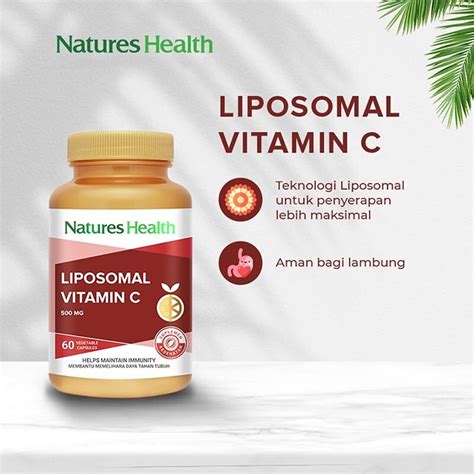 Natures Health Liposomal Vitamin C 500mg Kapsul 60s Watsons Indonesia