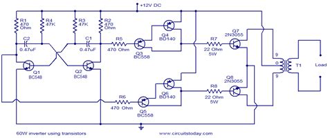 Inverter Circuit Diagram Using Mosfet