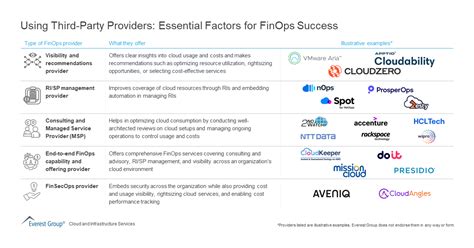 Using Third Party Providers Essential Factors For Finops Success Market Insights™ Everest Group