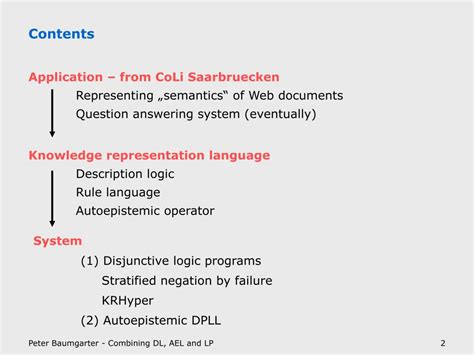 Ppt Combining Description Logic Autoepistemic Logic And Logic