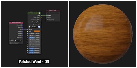 Procedural Polished Wood Shader Pack Superhive Formerly Blender Market