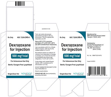 Dexrazoxane Package Insert Prescribing Information Moa