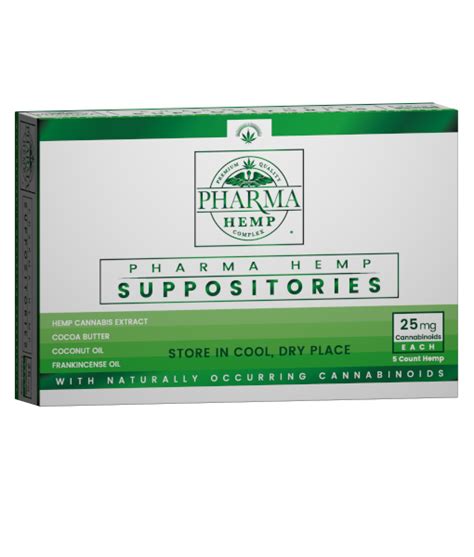 Cbd Suppositories 25mg5ct ⋆ Certified Cbd Center