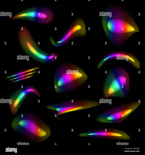 Rainbow Holographic Refraction Prism Stock Vector Images Alamy