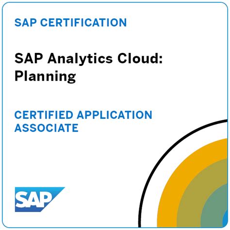 Sap Certified Application Associate Sap Analytics Cloud Planning Credly