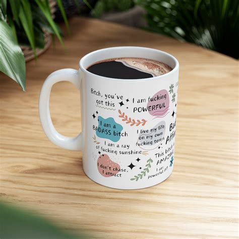 Bad Bitch Affirmations Bad Bitch Mug Self Love Mug Bad Bitch Energy
