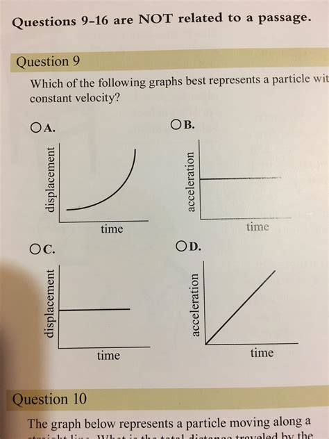 how is choice c constant velocity the slope is zero so the velocity