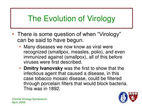 Ppt The Co Evolution Of Virology Diagnostic Virology And Clinical