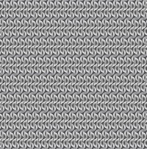 Premium Vector Seamless Silver Metallic Curly Pattern Design