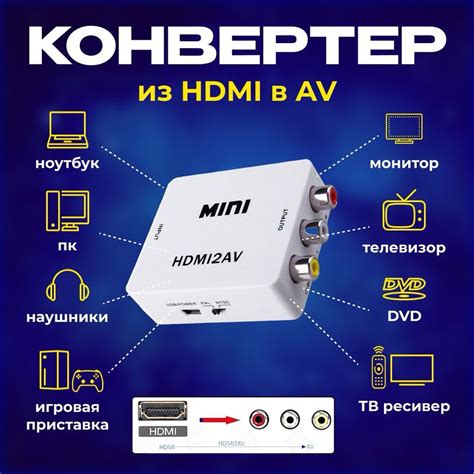 Кабель Hdmi Rca Papkas Переходник с Hdmi на Av купить по низкой цене