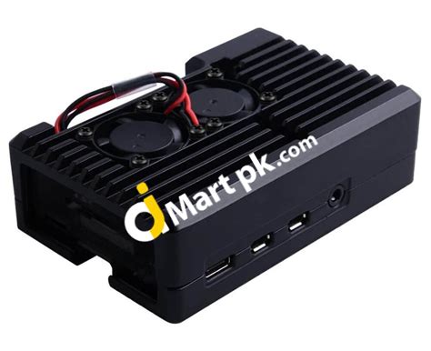 geeekpi raspberry pi 4 armor case v2 0 series with dual fan aluminum