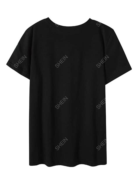 Shein Lune Slogan Graphic Tee Shein Usa