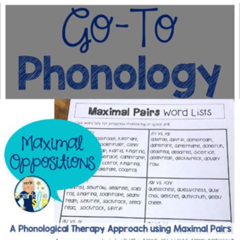 Maximal Pairs For Speech Therapy Toolkit Phonological Processes
