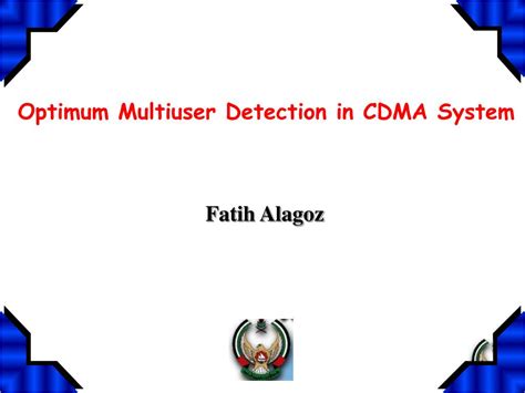 Ppt Optimum Multiuser Detection In Cdma System Powerpoint