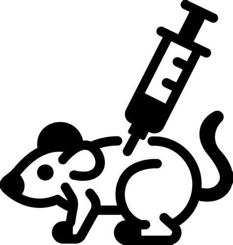 A Line Icon Of Rat Testing Science Experiment 59017339 Vector Art At