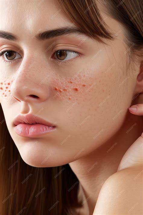 Premium Ai Image Acne And Pimples On Face
