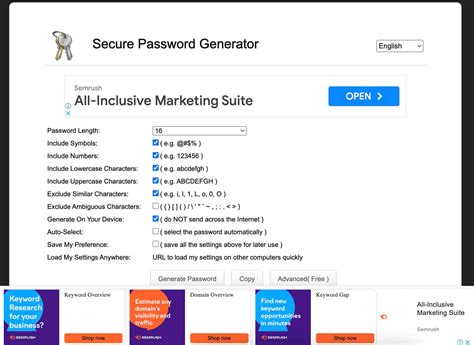 Single Page Password Generator Generates 100k Yearly Boringcashcow