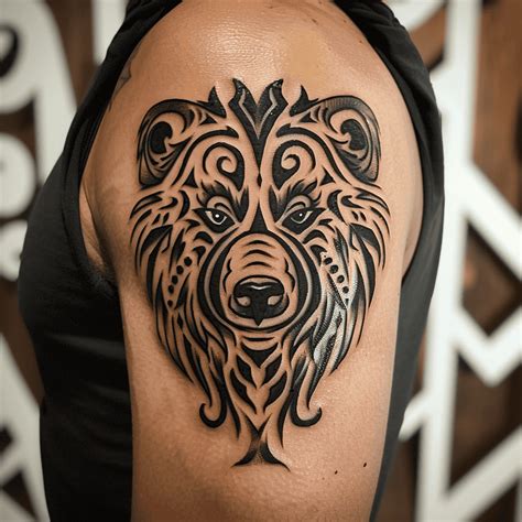 Tribal Bear Tattoos For Men Bold Symbolism And Timeless Design