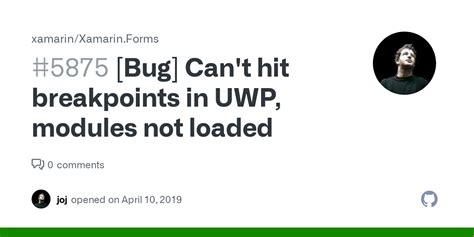 Bug Cant Hit Breakpoints In Uwp Modules Not Loaded · Issue 5875