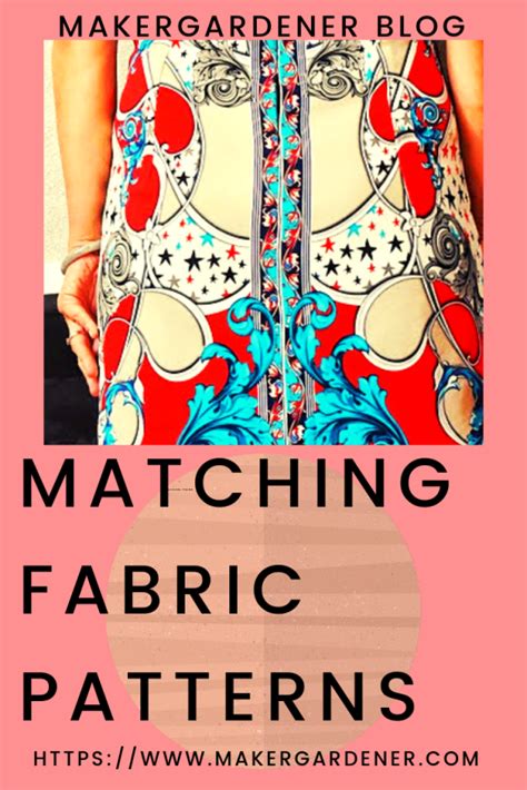 How To Match Pattern Fabric On Sewing Garments Makergardener