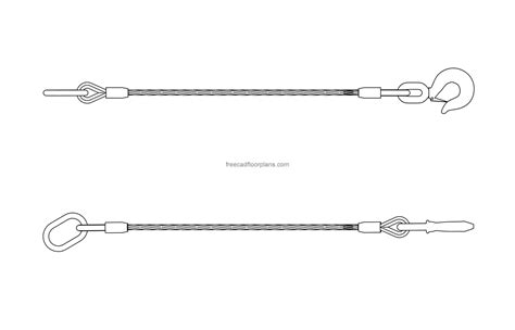 Wire Rope Free Cad Drawings