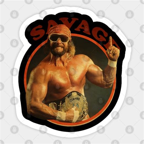 Vintage Macho Man Savage Macho Man Sticker Teepublic